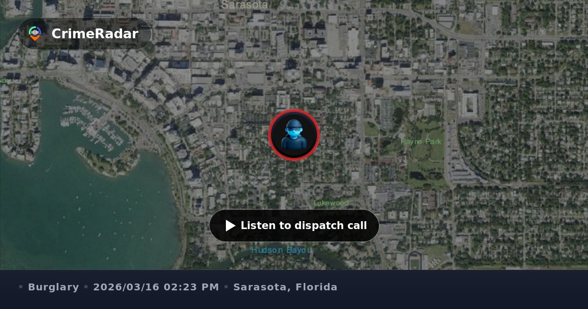 Tamper alarm at Sarasota Rare Coin Gallery, Sarasota FL | CrimeRadar