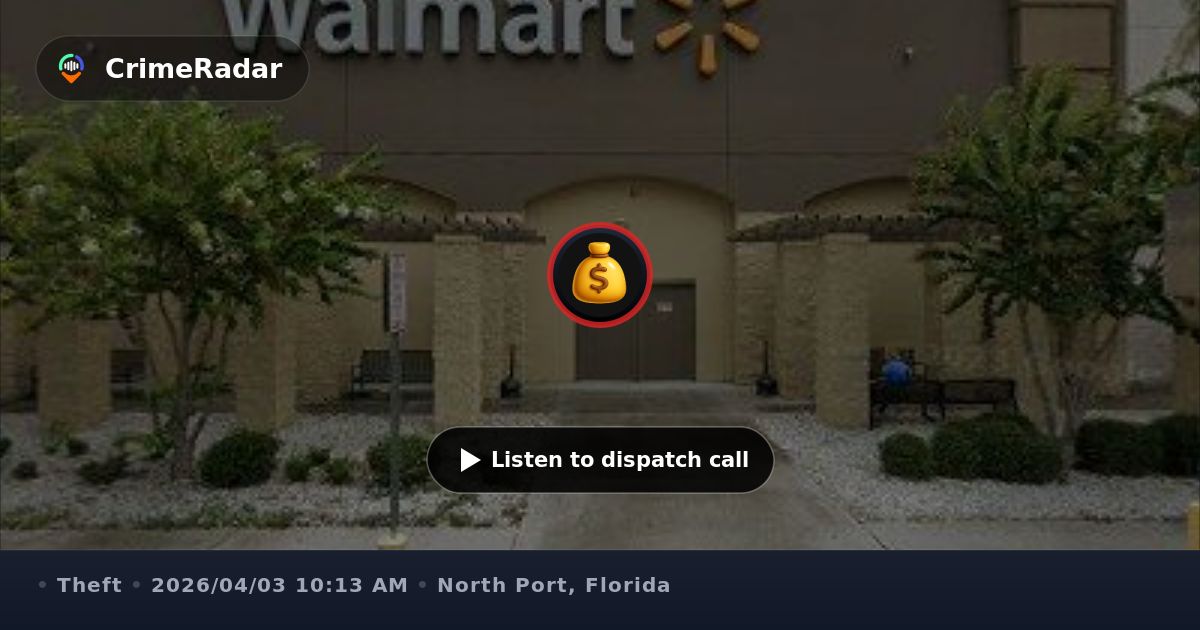 Woman detained for shoplifting at Walmart, North Port FL | CrimeRadar