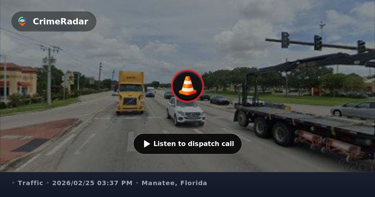Traffic crash at University and Lockwood Run, Manatee County FL ...