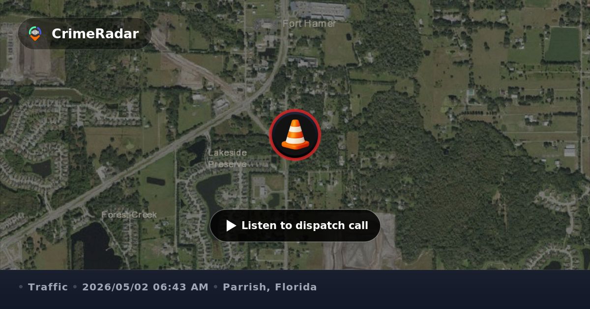 Traffic stop on white Ford SUV on Golf Course Road, Parrish FL | CrimeRadar