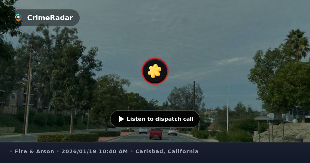 Fire alarm at business on El Camino Real, Carlsbad CA | CrimeRadar