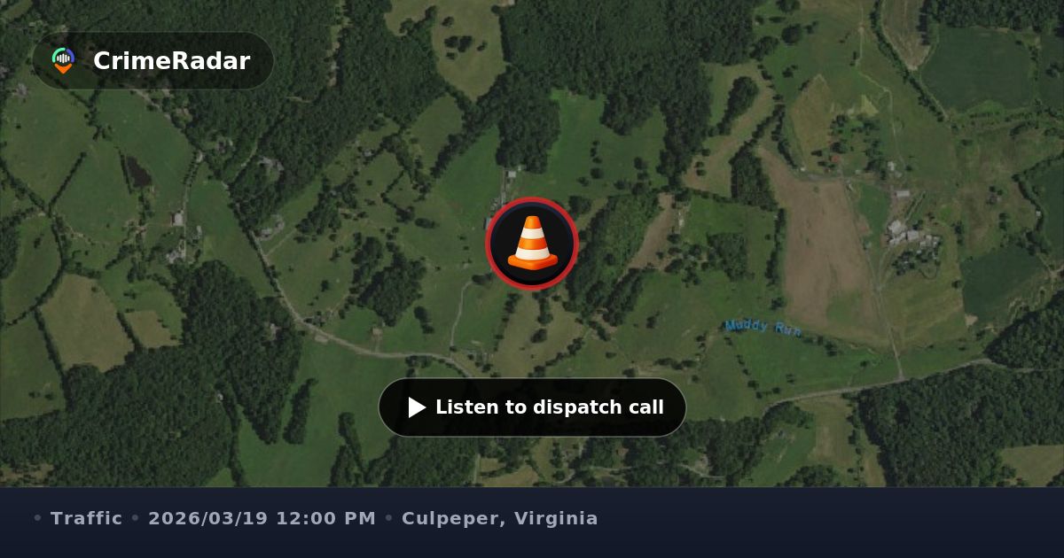 Injury crash on Eggbornsville Road, Culpeper VA | CrimeRadar