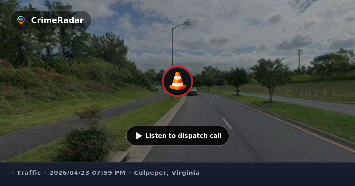 Motorcycle crash with CPR near Wendy’s roundabout, Culpeper VA | CrimeRadar