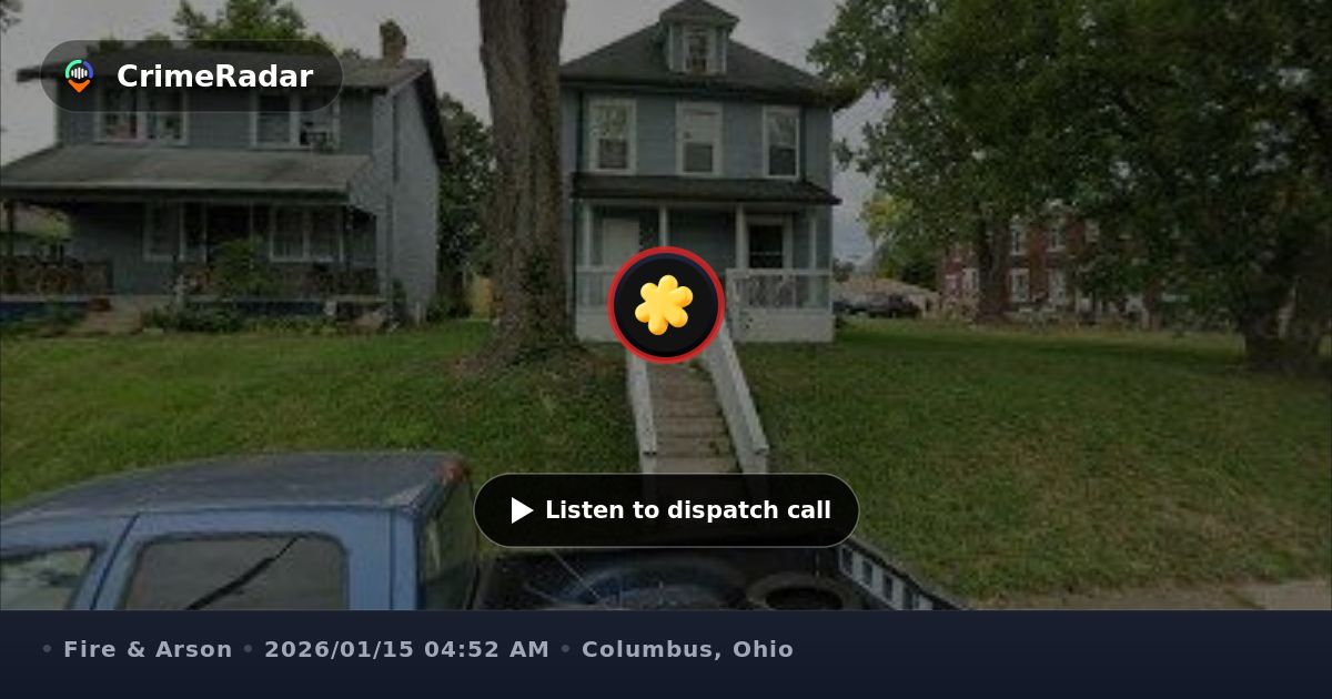 Fire crews respond to gas leak near Floral Ave, Columbus OH | CrimeRadar