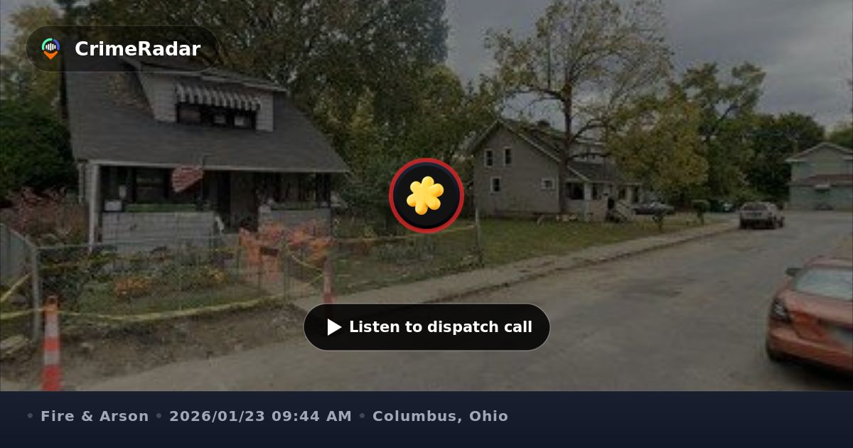Fire crews manage gas leak near Lechner Ave, Columbus OH | CrimeRadar
