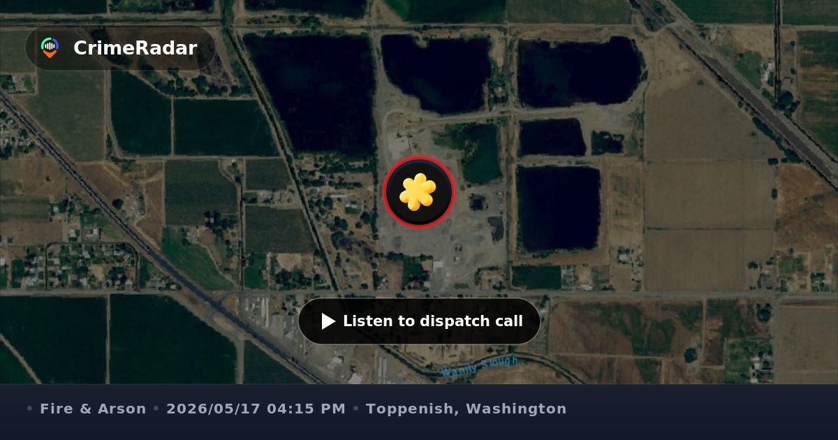 Brush fire reported near Highway 97 and McDonald Road, Toppenish WA ...