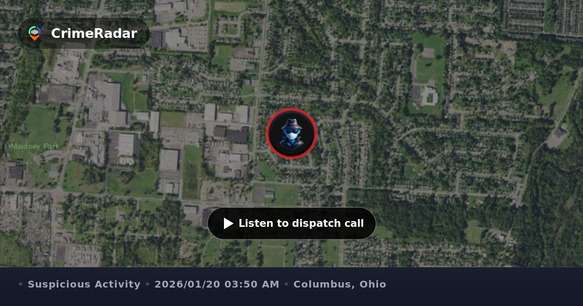 General duress alarm near Woodland Ave, Columbus OH | CrimeRadar