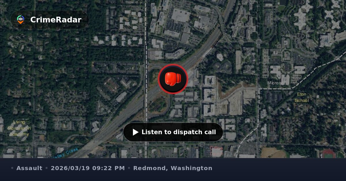 Officers detain assault suspect near Five Guys, Redmond WA | CrimeRadar