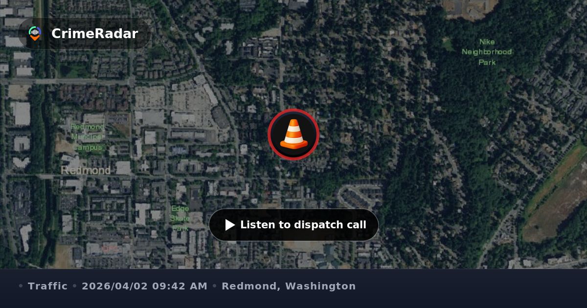 Two-car crash on Redmond Way injures woman, Redmond WA | CrimeRadar