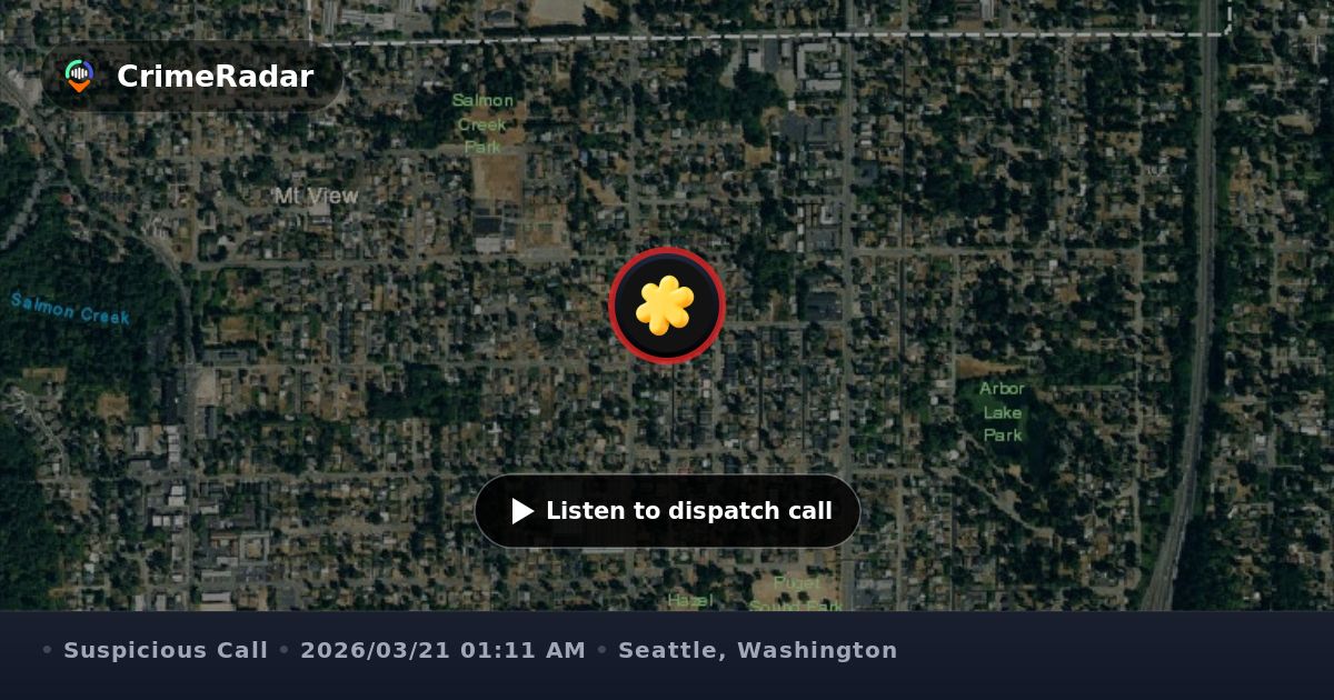 Unanswered 911 hang-up from cell phone, Seattle WA | CrimeRadar
