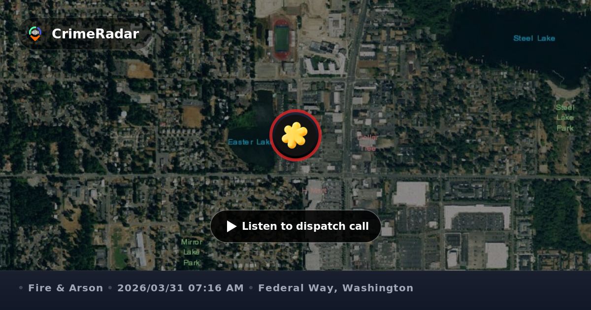 Fire response at adult family home, Federal Way WA | CrimeRadar