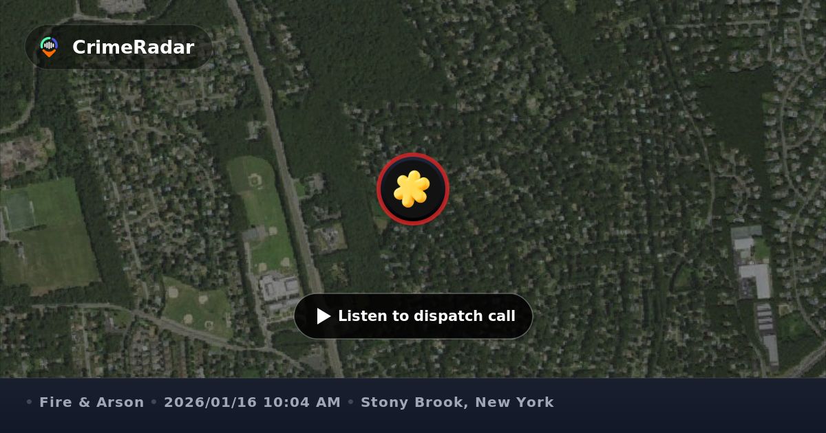 Fire rescue responds to possible CO detection, Stony Brook NY | CrimeRadar