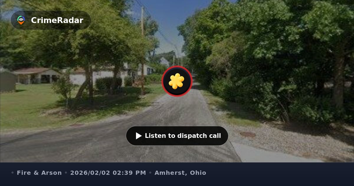 Fire crews respond to house fire on Broadway St, Amherst OH | CrimeRadar