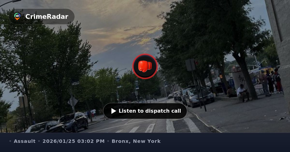 Apparent assault victim seeks help at police station, Bronx NY | CrimeRadar