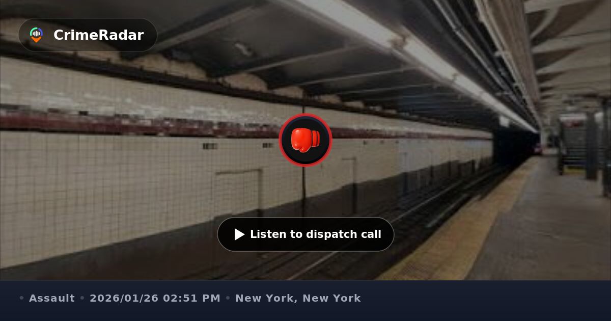 Apparent assault on southbound train near 168th St, New York NY ...