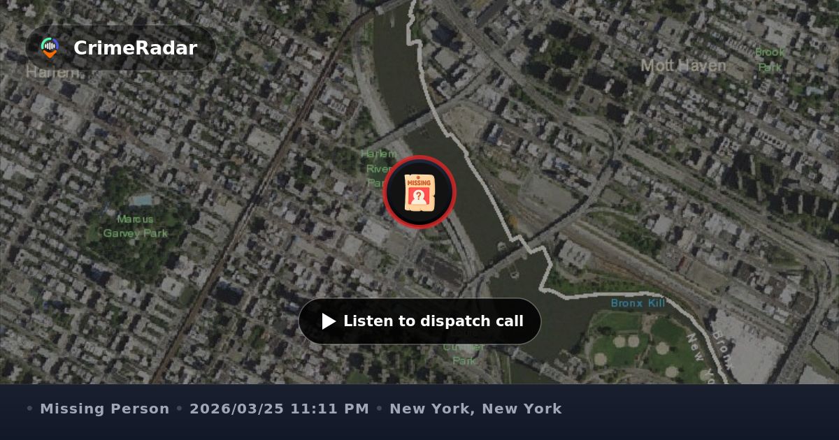 Police search for missing 13-year-old girl, New York NY | CrimeRadar