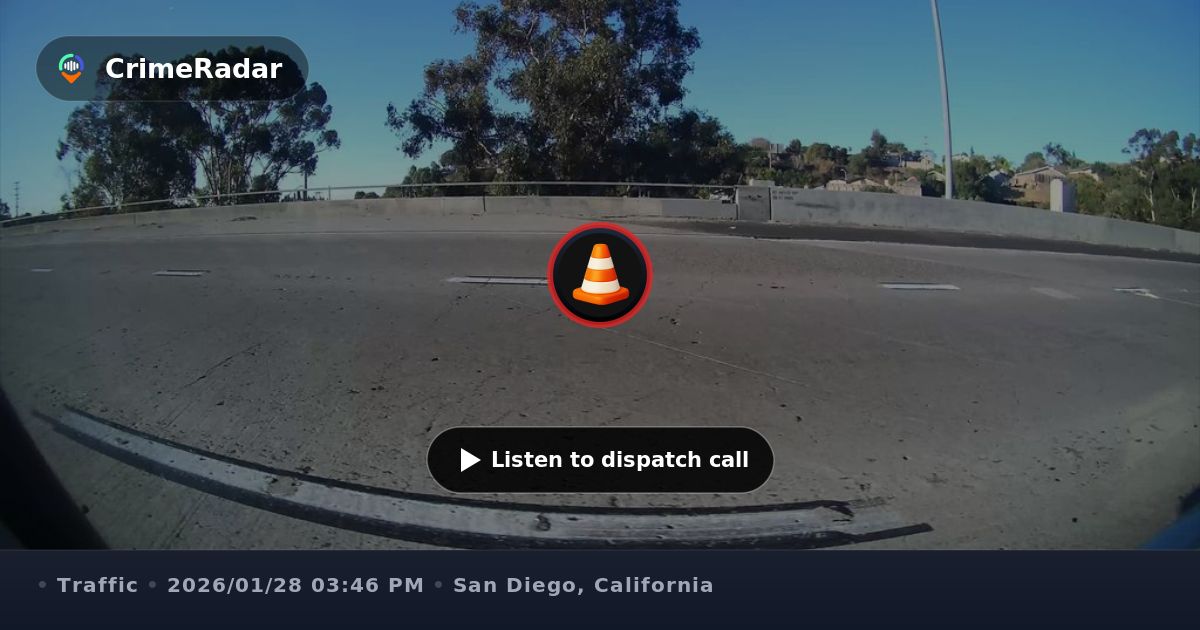 Disabled vehicle on I-805 near University Avenue, San Diego CA | CrimeRadar