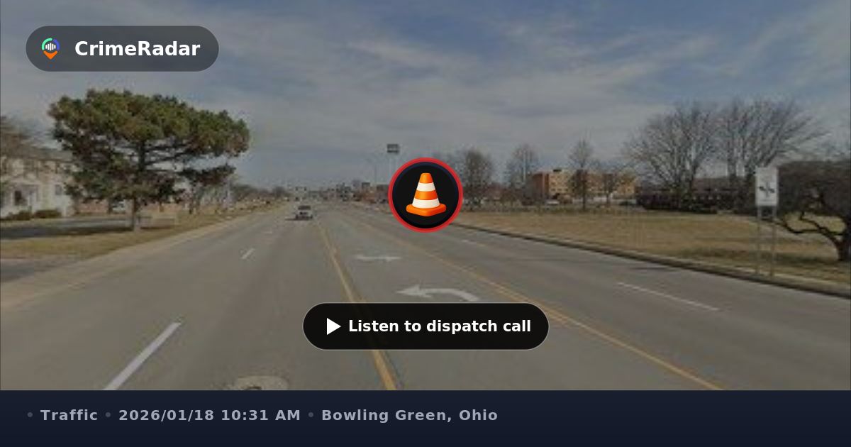 Two-vehicle collision near Wooster and Alumni, Bowling Green OH ...