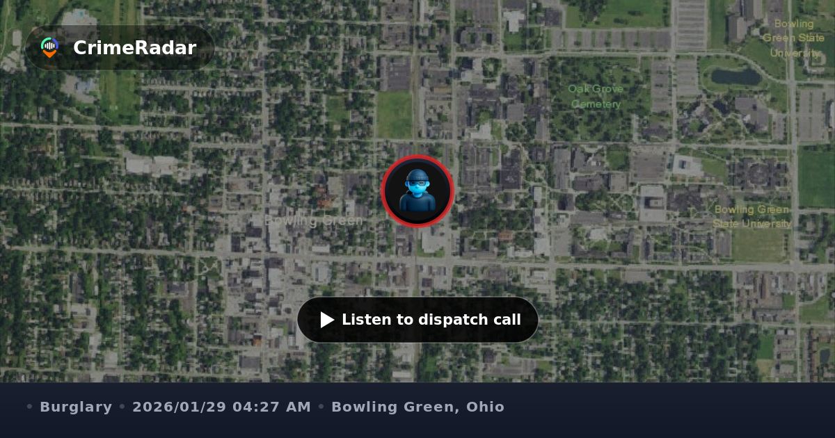 Burglar alarm reported at McFall Center, Bowling Green OH | CrimeRadar