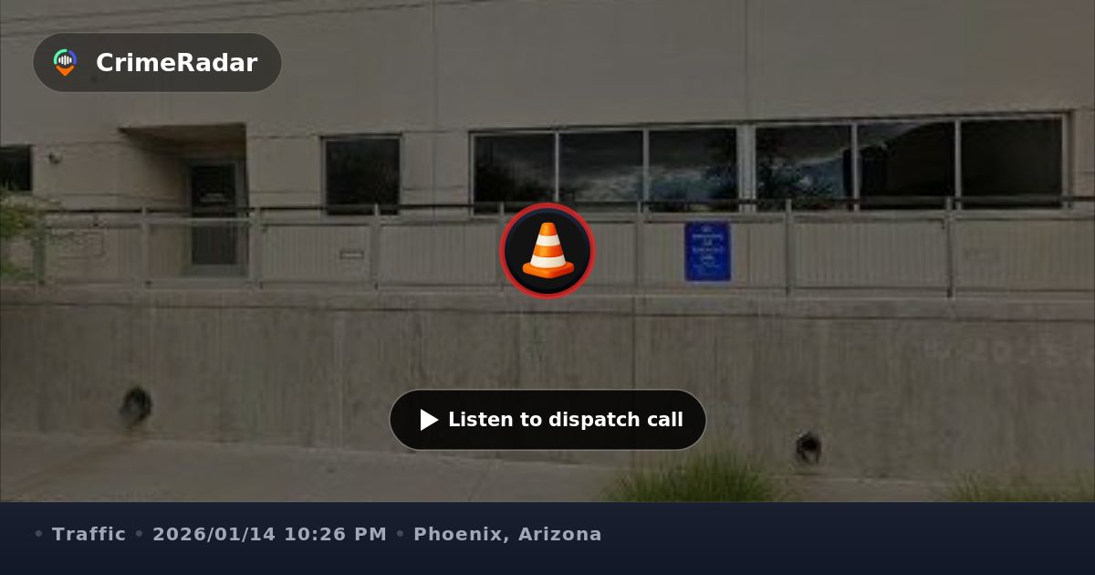 Driver taken to hospital after Phoenix collision, Phoenix AZ | CrimeRadar