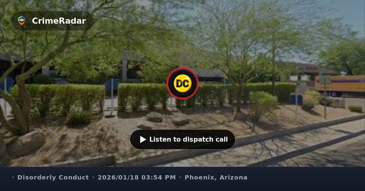 Person refuses to leave hospital restroom, Phoenix AZ | CrimeRadar