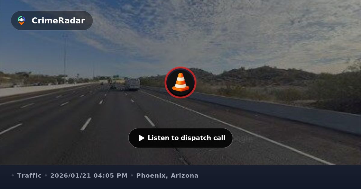 Motorcycle crash on State Route 51 near Camelback, Phoenix AZ | CrimeRadar