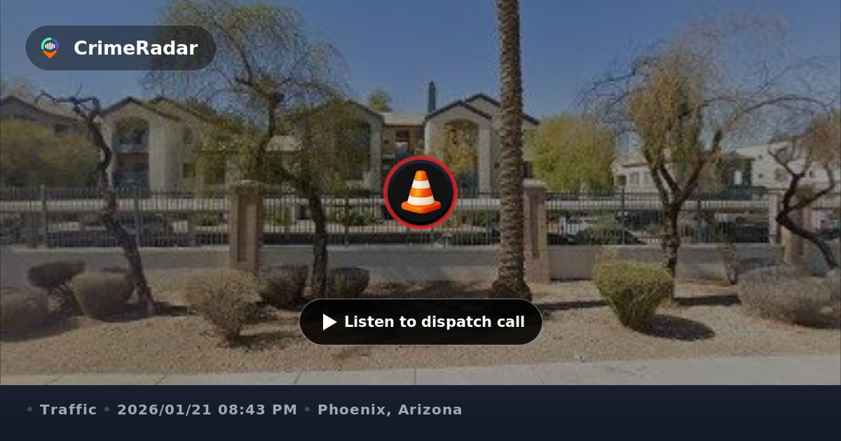 Traffic stop near West Sweetwater Avenue, Phoenix AZ | CrimeRadar