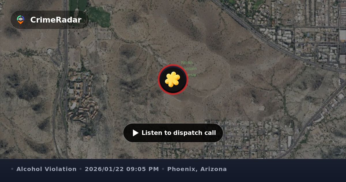 Possible intoxicated driver flees crash near Sierra St, Phoenix AZ ...