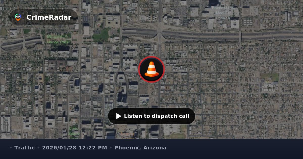 Traffic collision near Seventh and Polk, Phoenix AZ | CrimeRadar