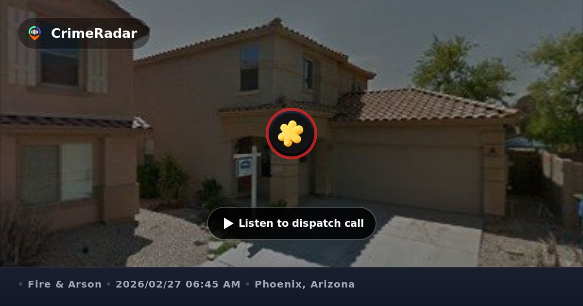 Smoke reported at back door of Phoenix home, Phoenix AZ | CrimeRadar