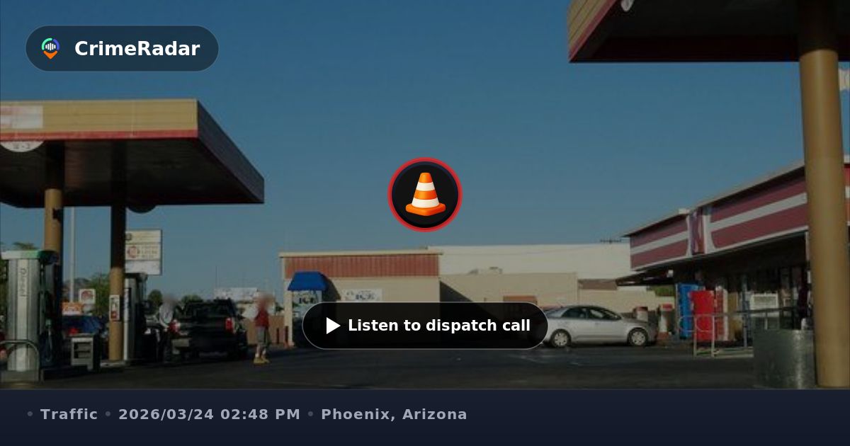 Two-car collision at 24th Street and Indian School Road, Phoenix AZ ...