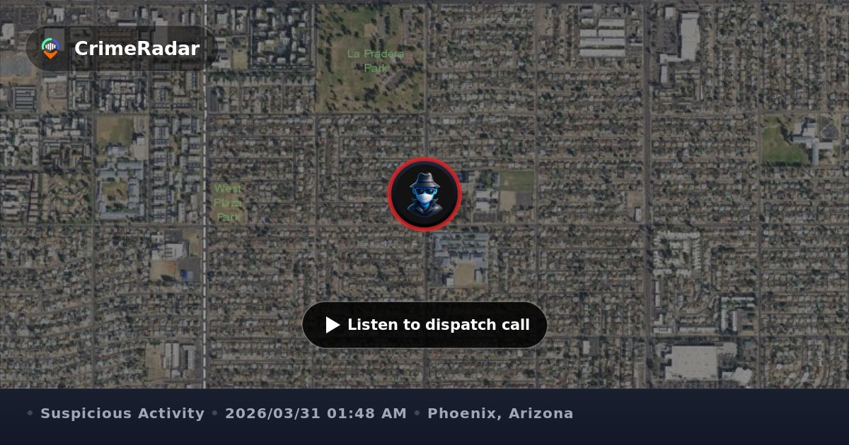 Suspicious vehicle activity inside gated property, Phoenix AZ | CrimeRadar