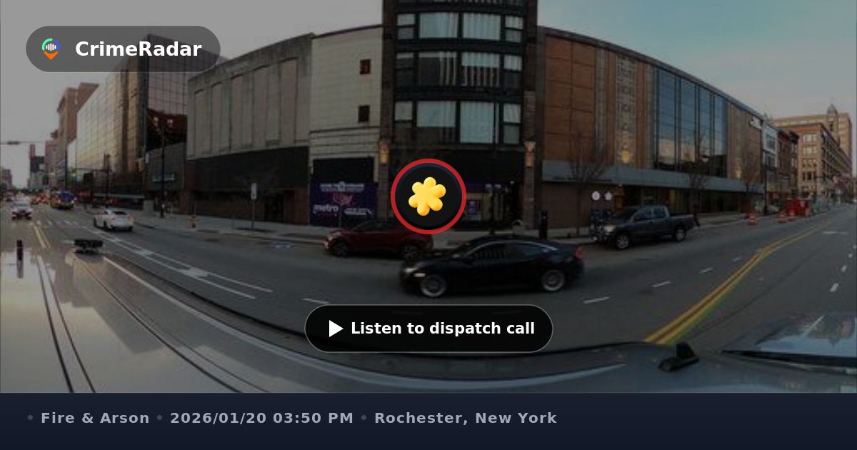 Grease fire contained at apartment near Main St, Rochester NY | CrimeRadar