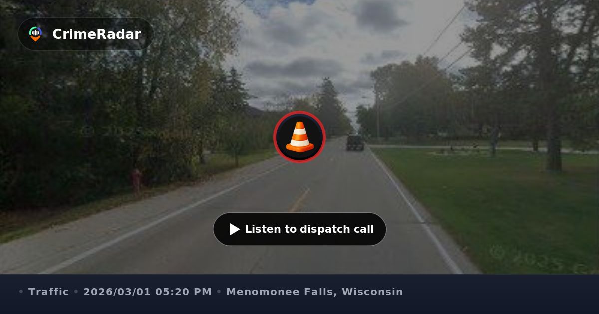 Traffic stop on Main Street near Fond du Lac, Menomonee Falls WI ...