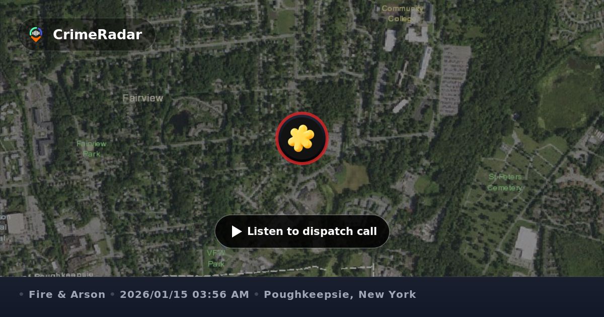 Fire alarm at Colonial Manor Apartments, Poughkeepsie NY | CrimeRadar