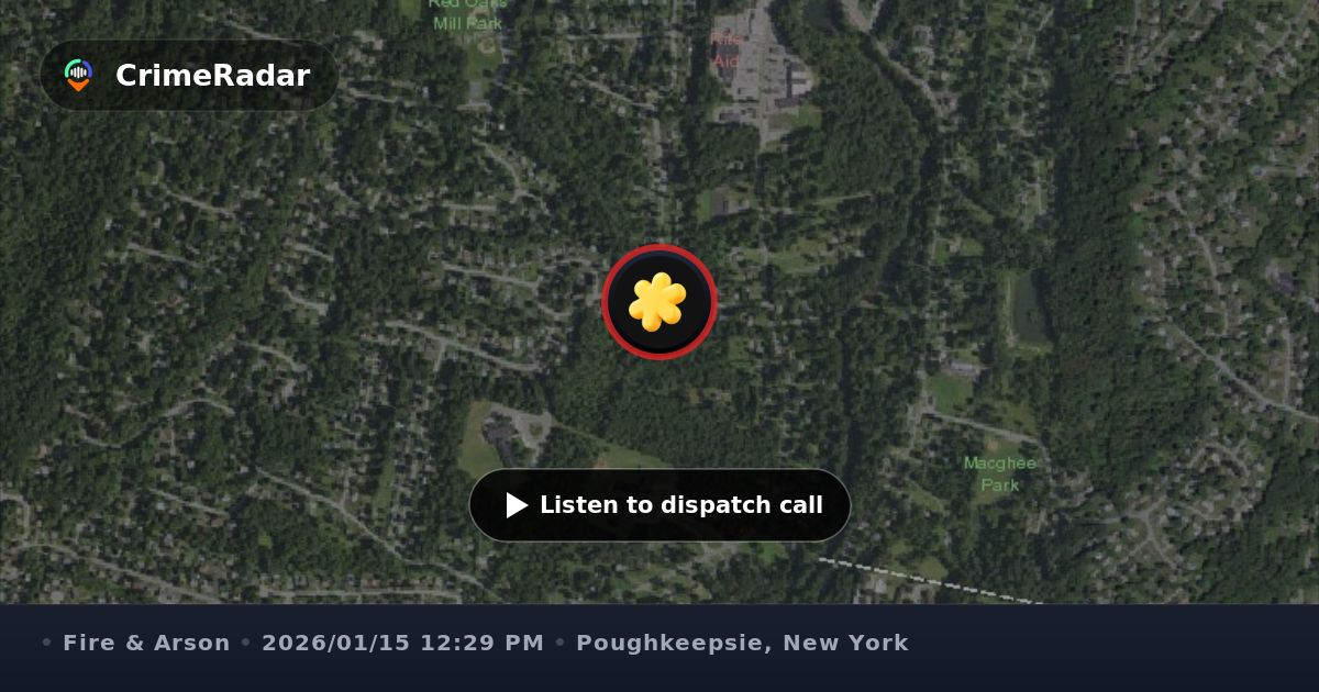 Fire alarm alerts responders near Route 376, Poughkeepsie NY | CrimeRadar