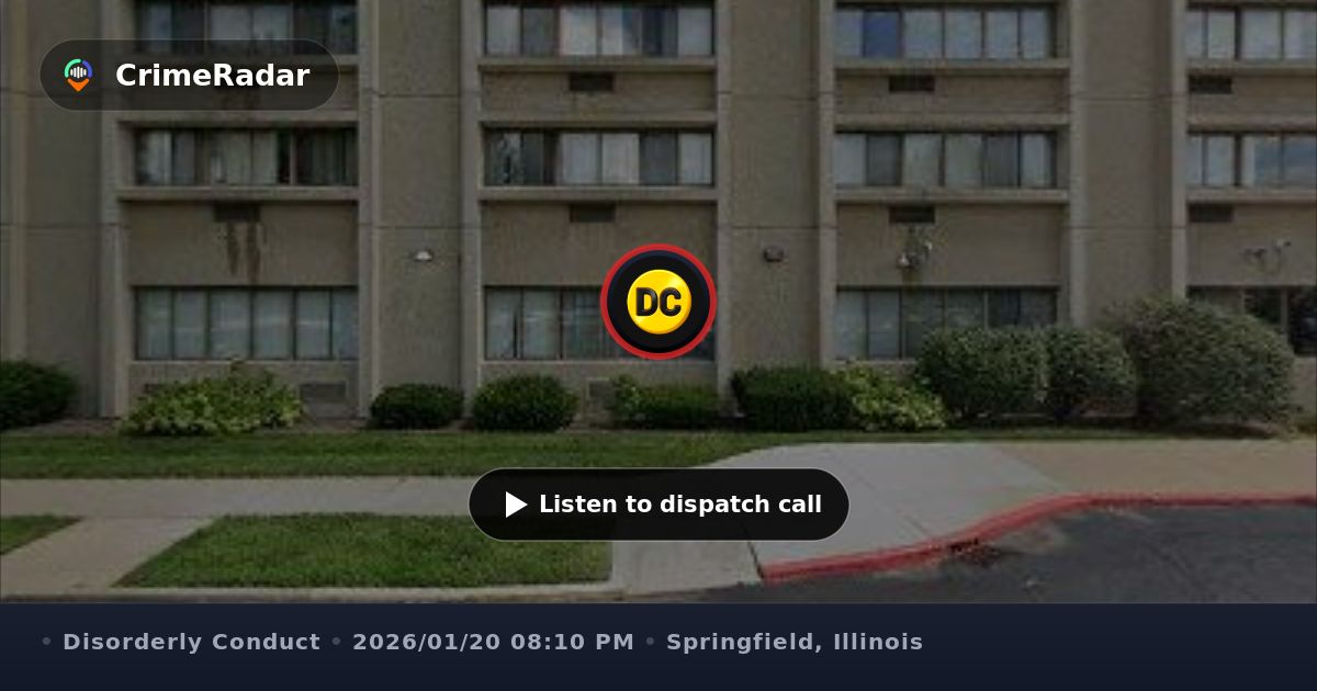 Possible fire alarm misuse at apartment complex, Springfield IL ...
