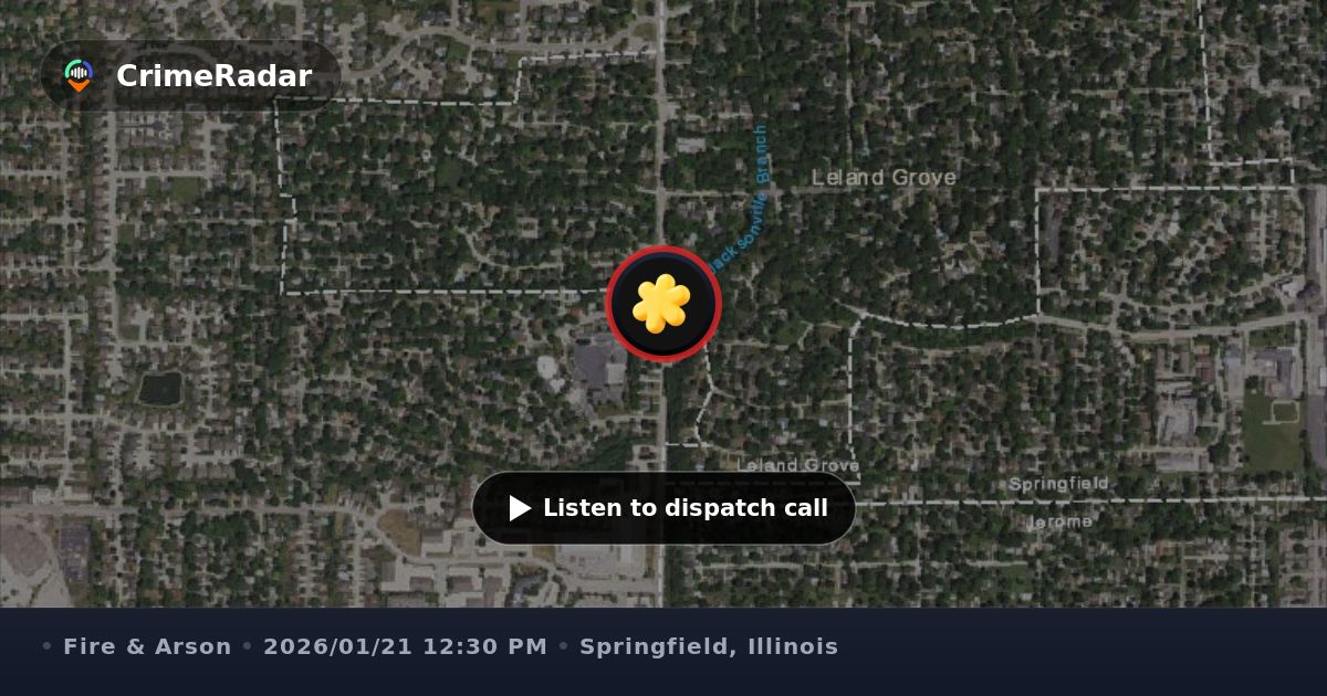 Small fire near Wabash Ave prompts evacuation, Springfield IL | CrimeRadar
