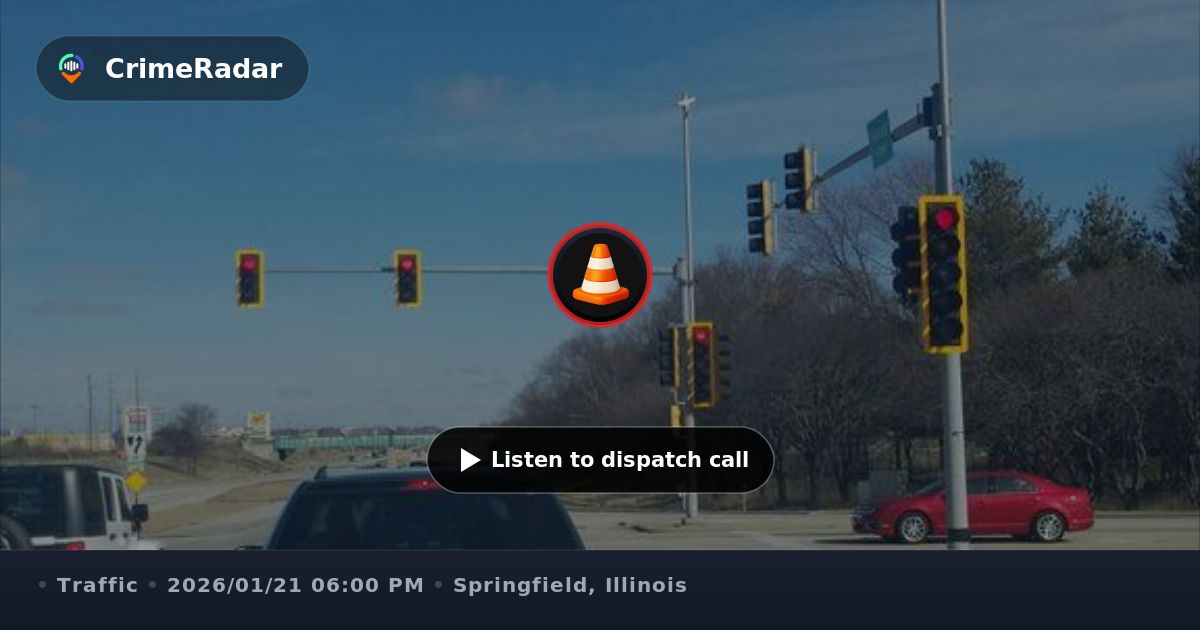 Traffic stop near Route 4 and Lindbergh Blvd, Springfield IL | CrimeRadar