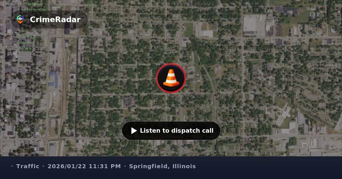 Traffic stop near E Spruce St and S 15th St, Springfield IL | CrimeRadar