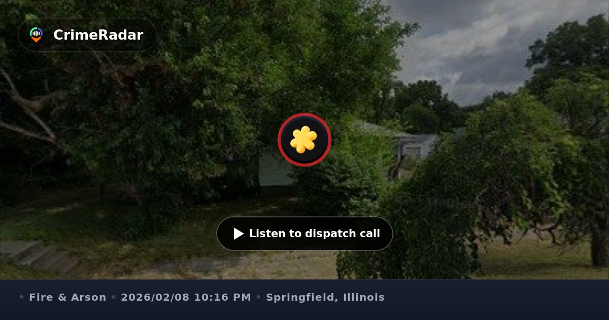 Fire crews respond to house blaze near Edwards St, Springfield IL ...