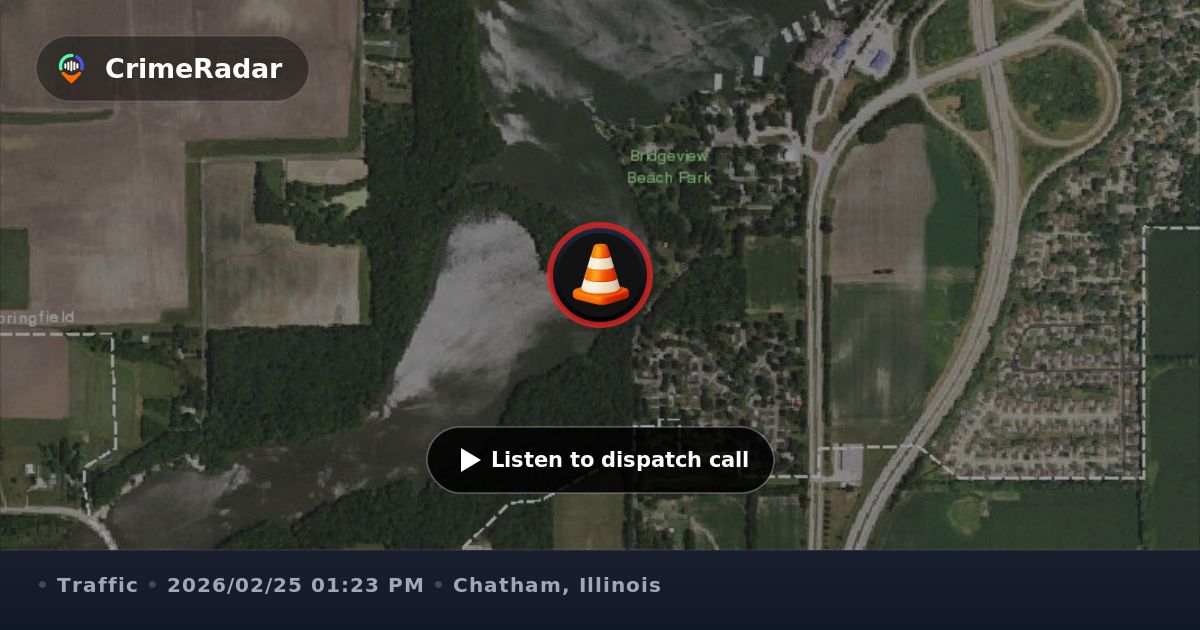 Traffic stop involving blue BMW in Chatham, Chatham IL | CrimeRadar