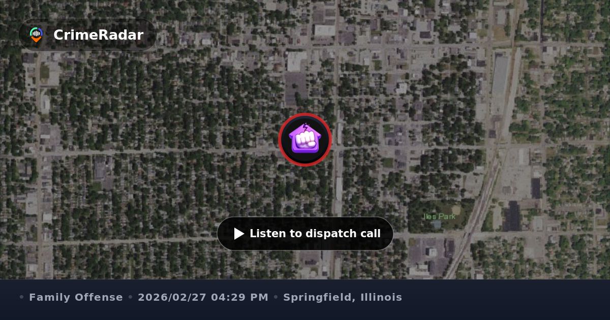 Domestic dispute between son and girlfriend outside home, Springfield ...