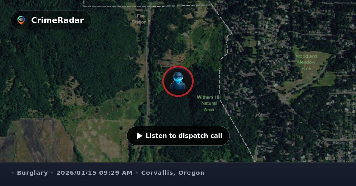 Trespassing complaint near Duniway Drive, Corvallis OR | CrimeRadar