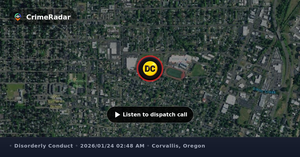 Possible dispute near Northwest Thirteenth Street, Corvallis OR ...