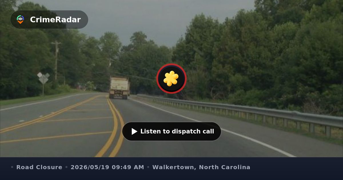 Road closed on Old Hollow Road in Walkertown, Walkertown NC | CrimeRadar