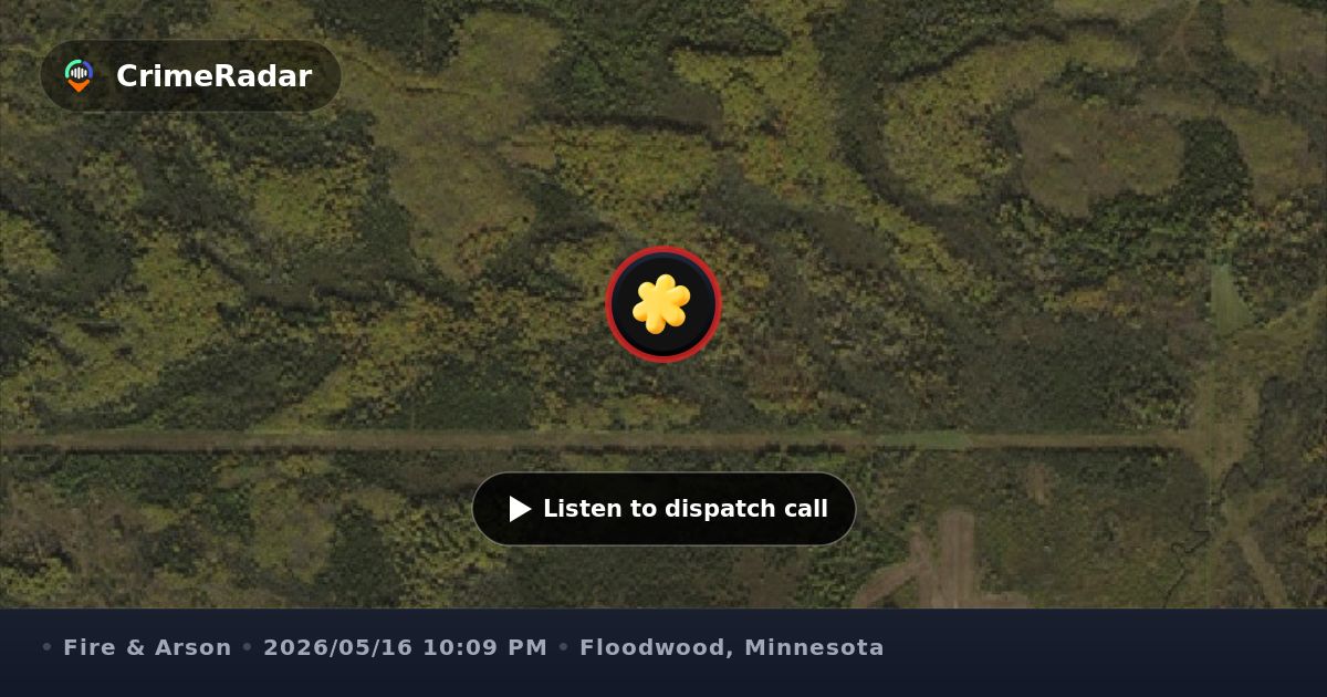 Sauna fire at home in Cedar Valley Township, Floodwood MN | CrimeRadar
