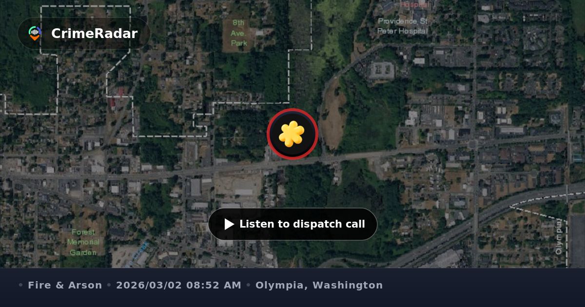 Small fire reported on Martin Way East, Olympia WA | CrimeRadar