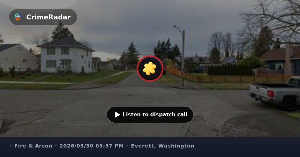 Small house wall fire contained by crews, Everett WA | CrimeRadar