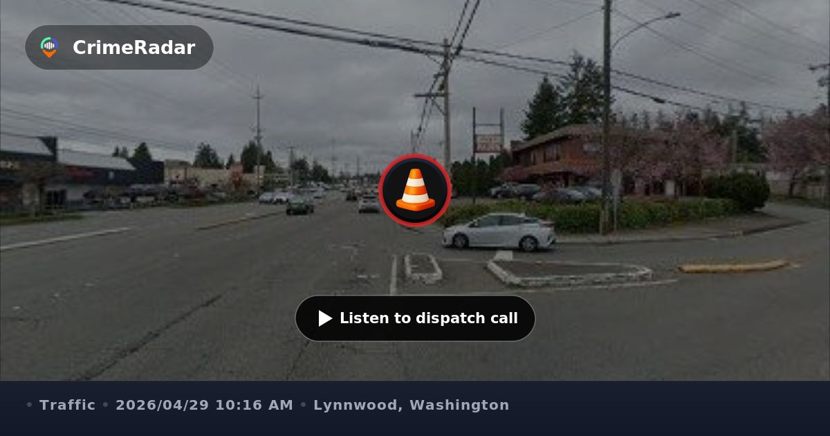 Two-car crash with minor damage on Highway 99, Lynnwood WA | CrimeRadar